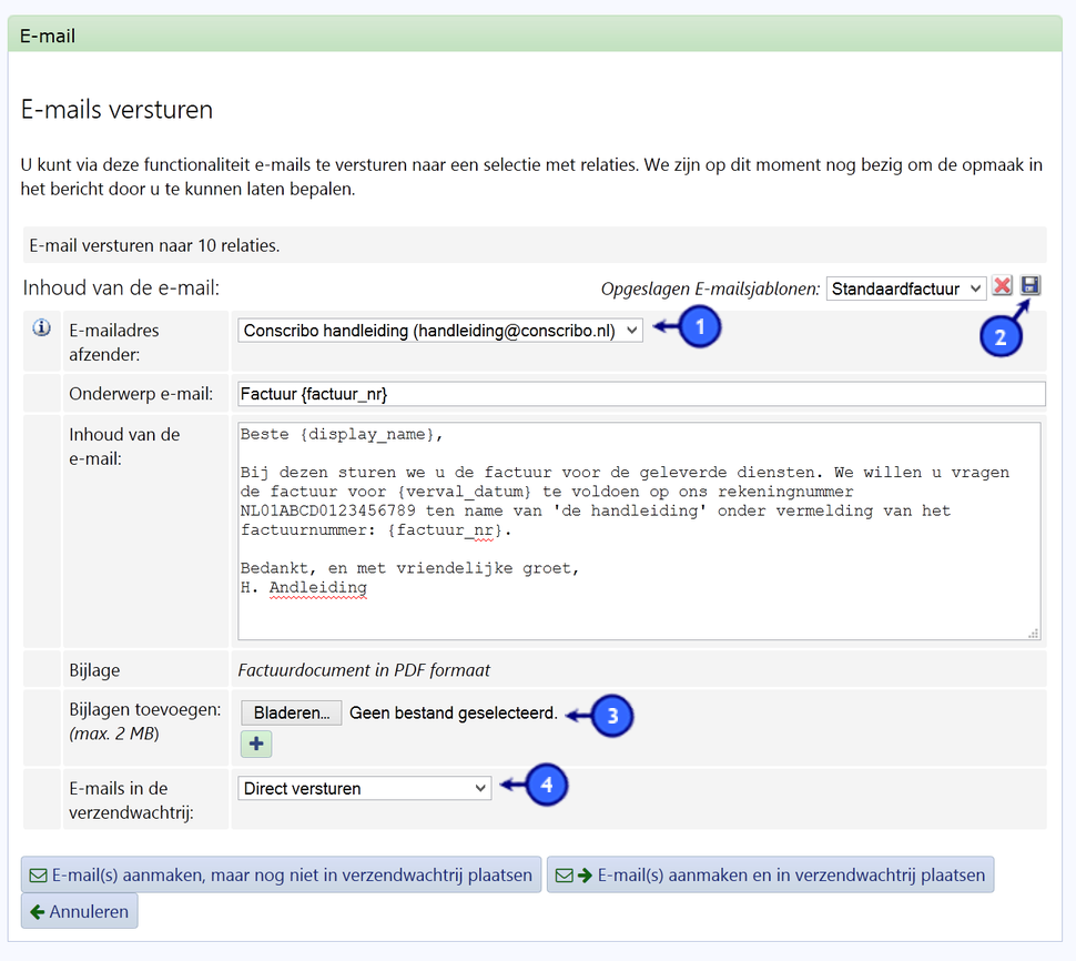 Handleiding » Conscribo online